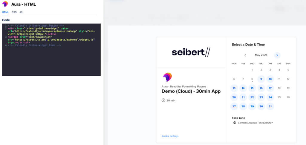 How to use Confluence HTML Macro in the Cloud | Aura Apps